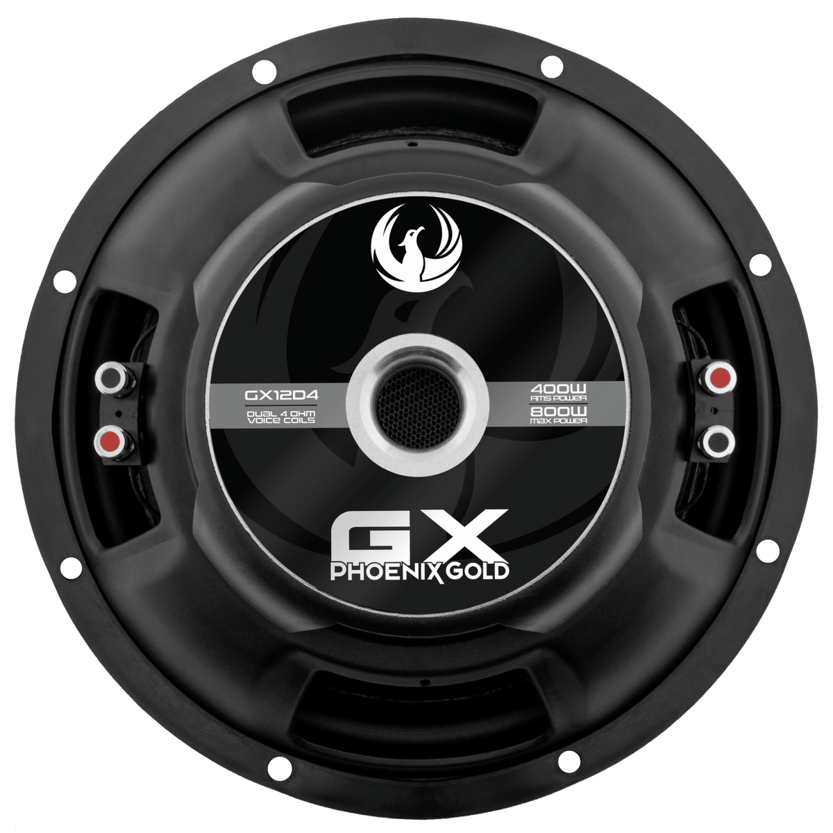 GX 12" High Performance Dual 4-Ohm Subwoofer - Phoenix Gold