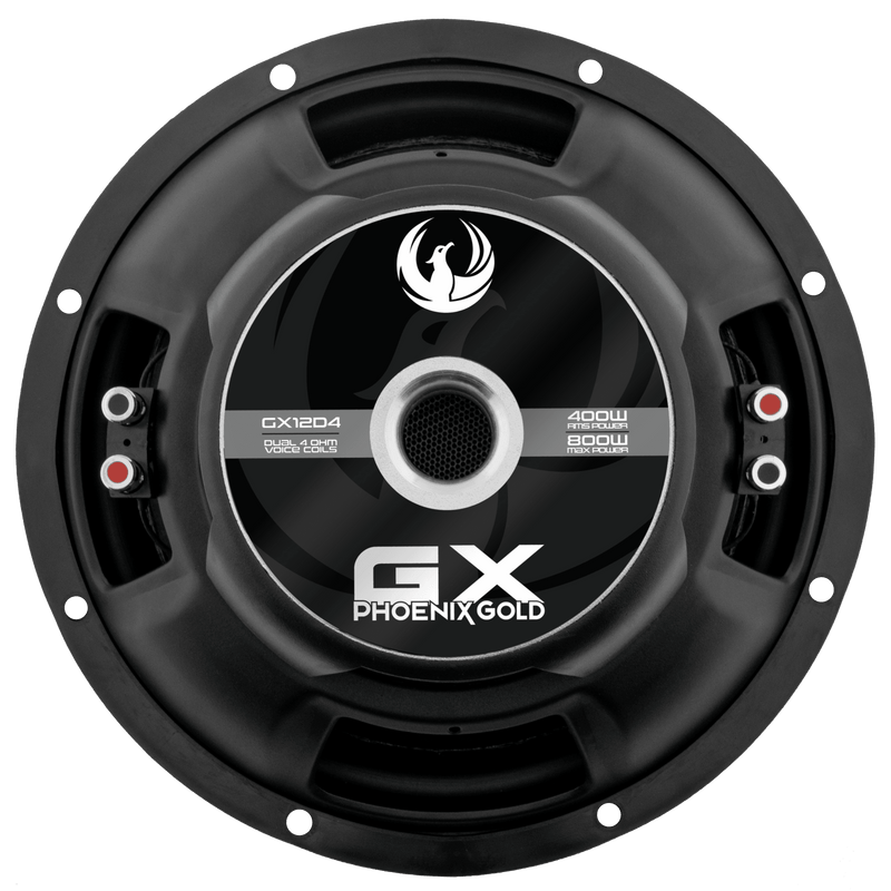 GX 12" High Performance Dual 4-Ohm Subwoofer - Phoenix Gold