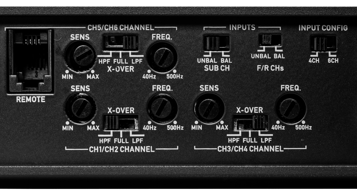 GX 1200W 6-Channel Full Range Class D Amplifier - Phoenix Gold