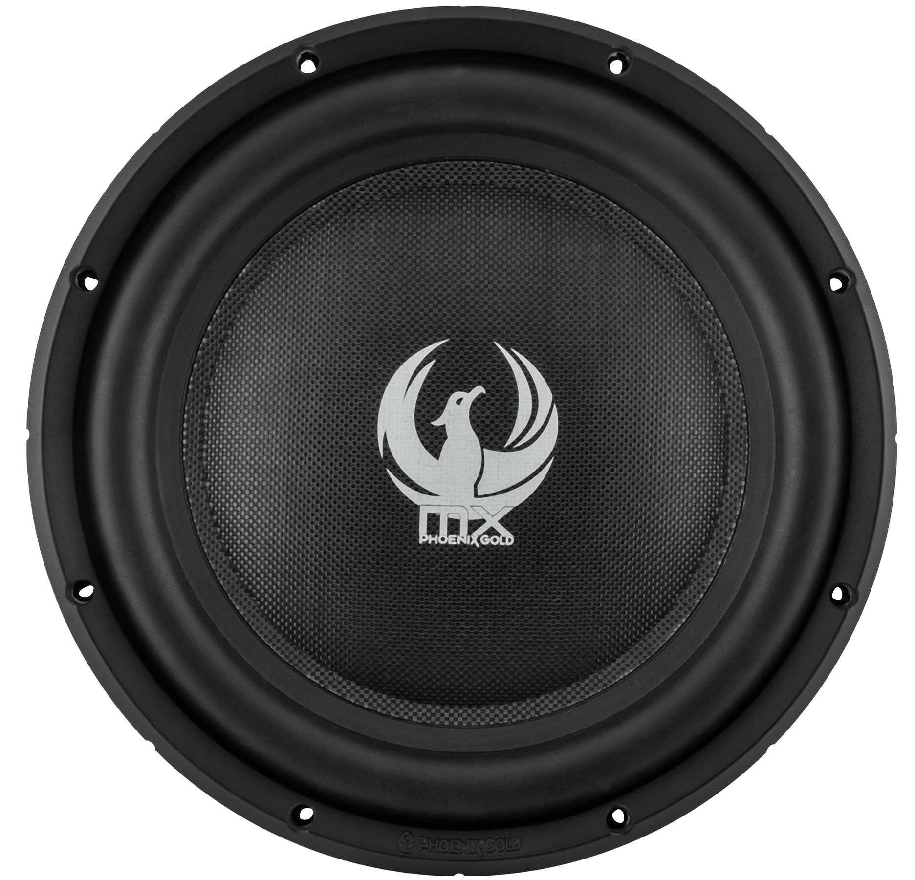 MX 12" Dual 2-Ohm 300W Slim Subwoofer - Phoenix Gold