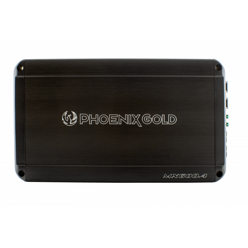 MX 600W 4 Channel Full Range Class D Sub Compact Amplifier - Phoenix Gold