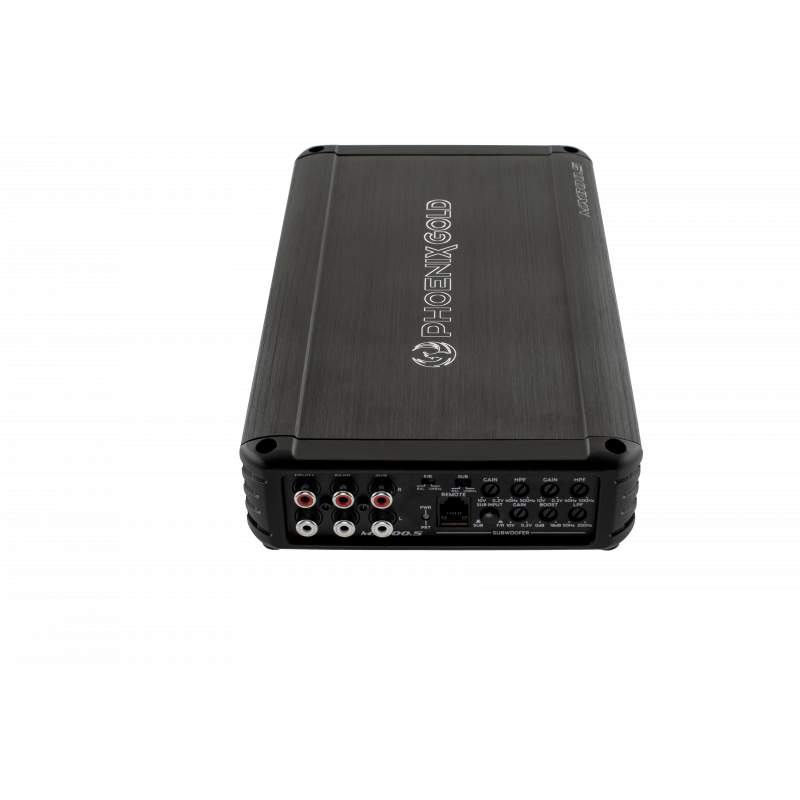 MX 800W 5 Channel Full Range Class D Sub Compact Amplifier - Phoenix Gold