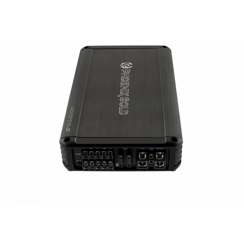 MX 800W 5 Channel Full Range Class D Sub Compact Amplifier - Phoenix Gold